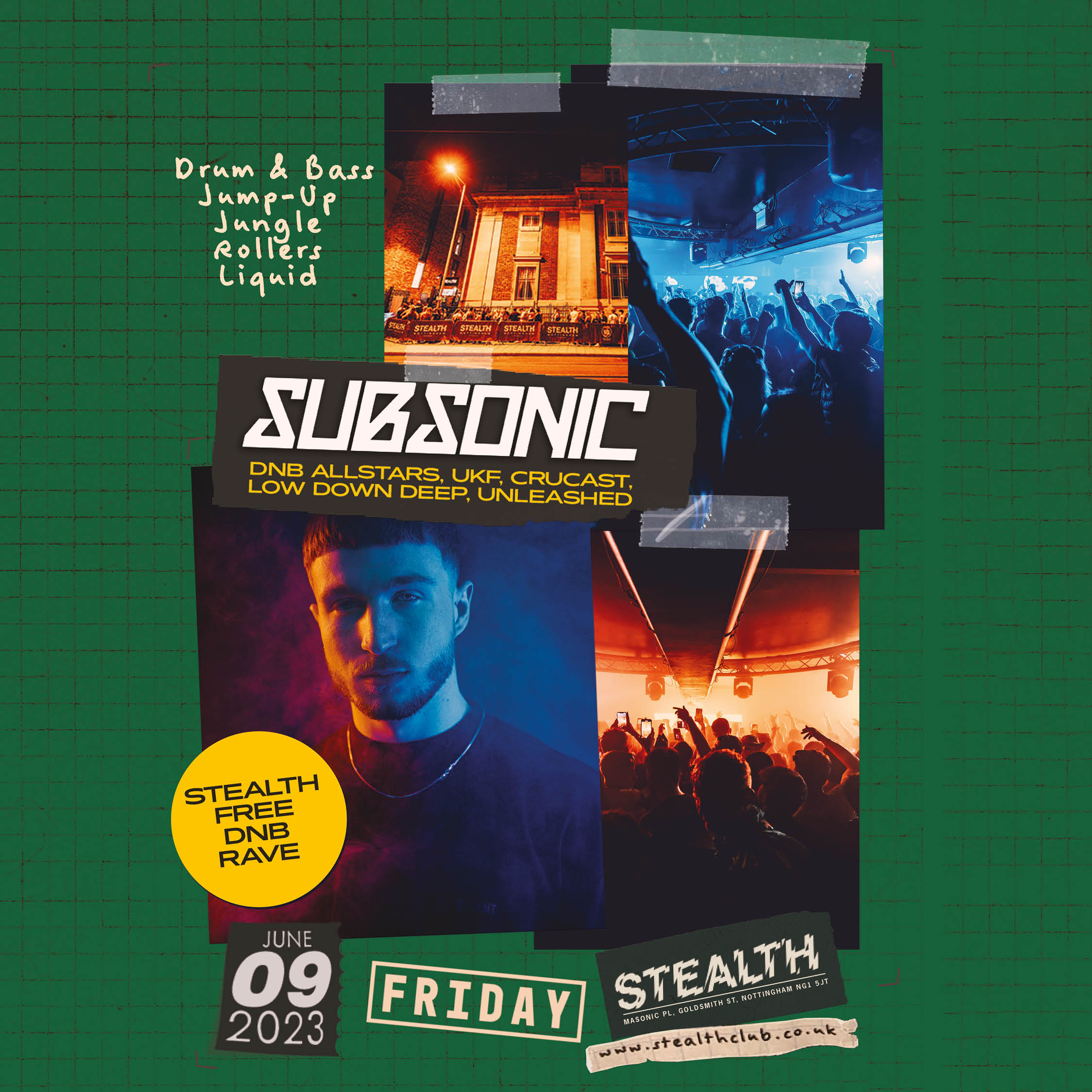 SUBSONIC at Stealth FREE DnB Rave - Stealth Nightclub