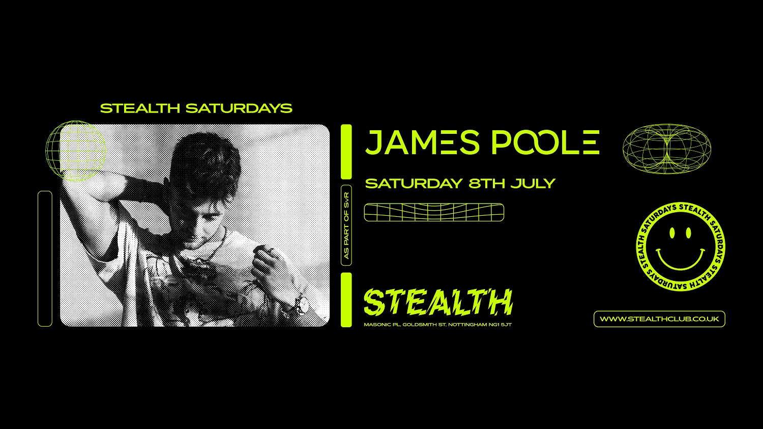 JAMES POOLE at Stealth Saturdays - Stealth Nightclub