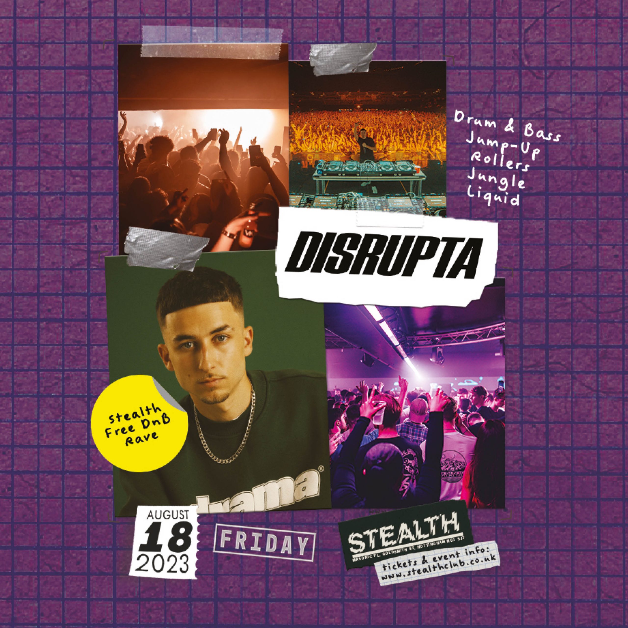 DISRUPTA at Stealth FREE DnB Rave - Stealth Nightclub