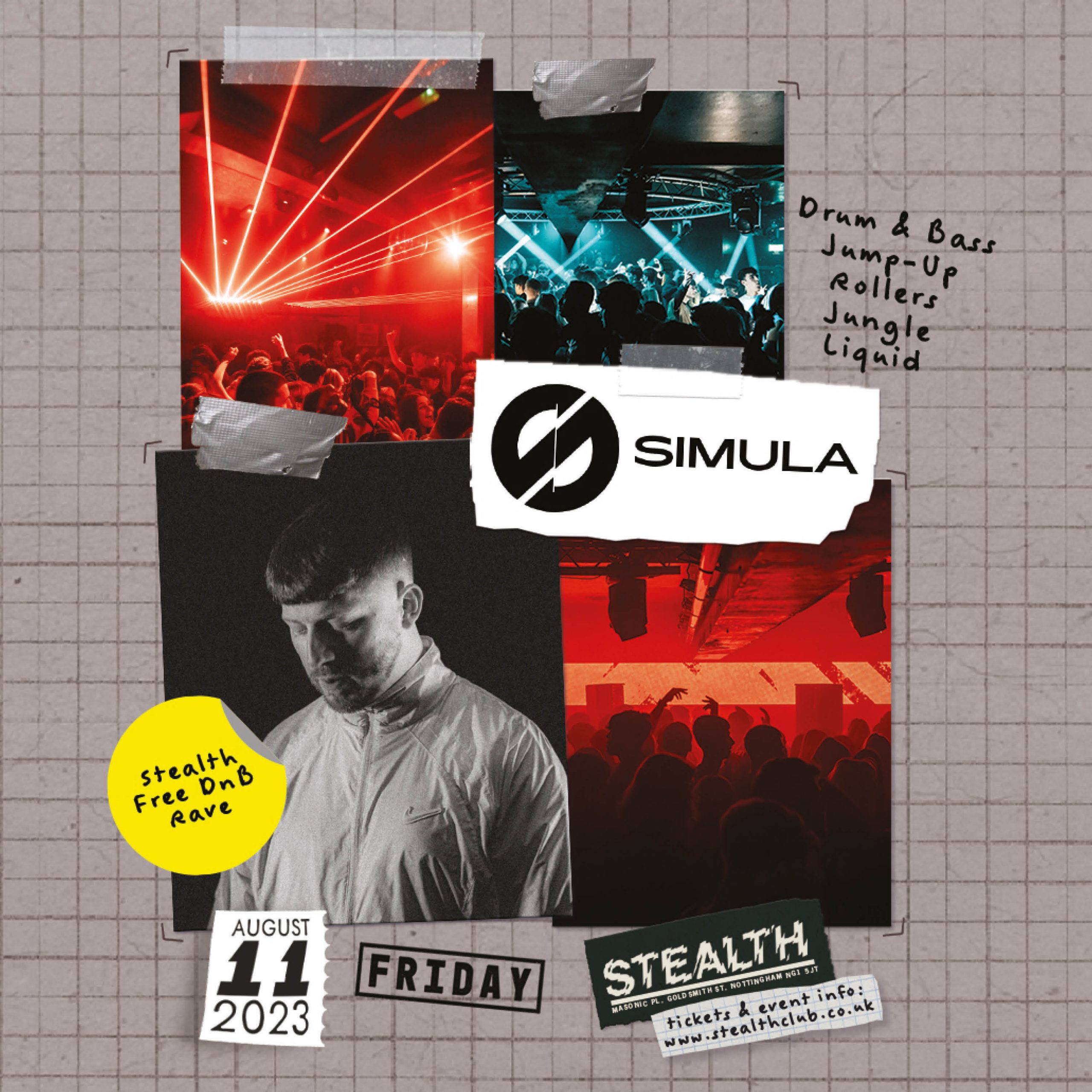 SIMULA at Stealth FREE DnB Rave - Stealth Nightclub