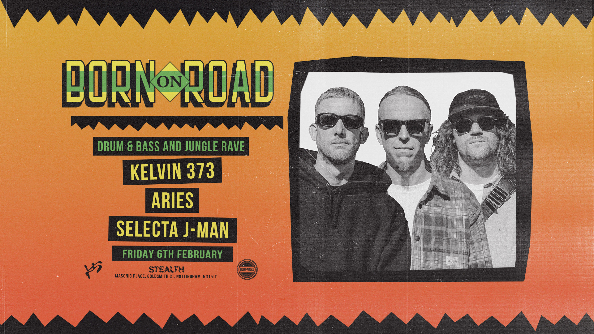 Stealth presents: BORN ON ROAD (Kelvin 373, Aries & Selecta J-Man ...